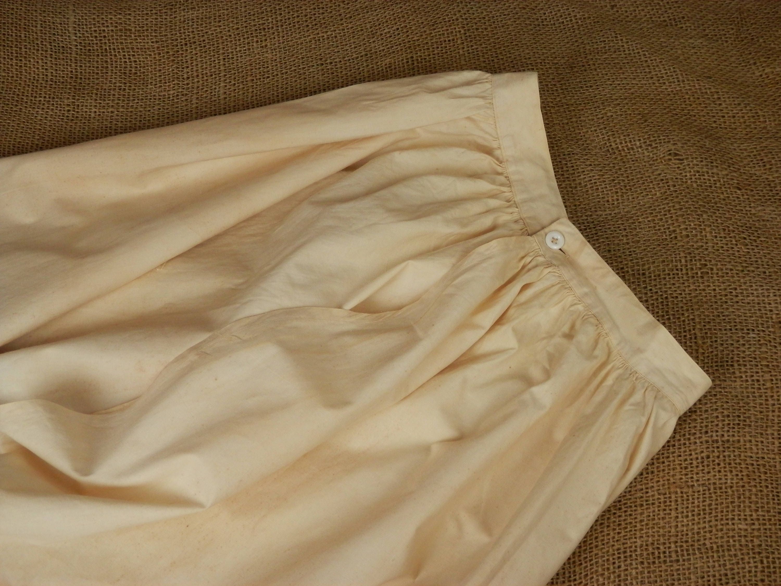 Antique Victorian Lace Bloomers: Pintucked Open Crotch Underwear, 24 ...