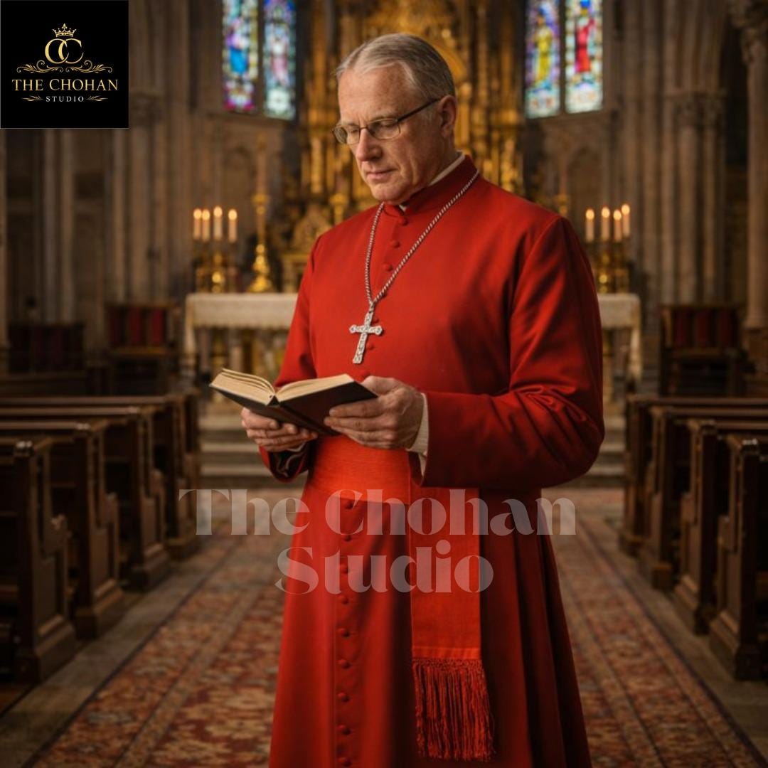 Red Cardinal Cassock With Fascia Sash | Traditional Catholic Clergy ...