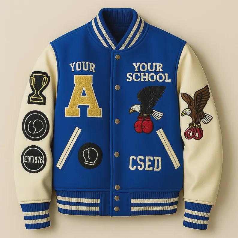 Personalized Varsity Jacket – Custom Letterman Jacket With Patches ...