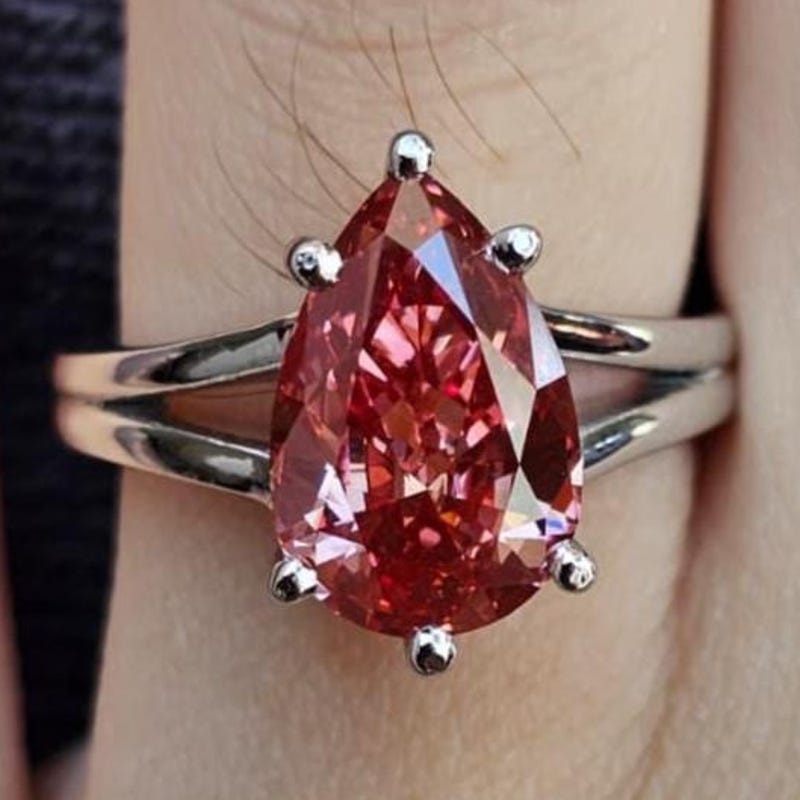 Pave Set Trilogy Ring - Etsy