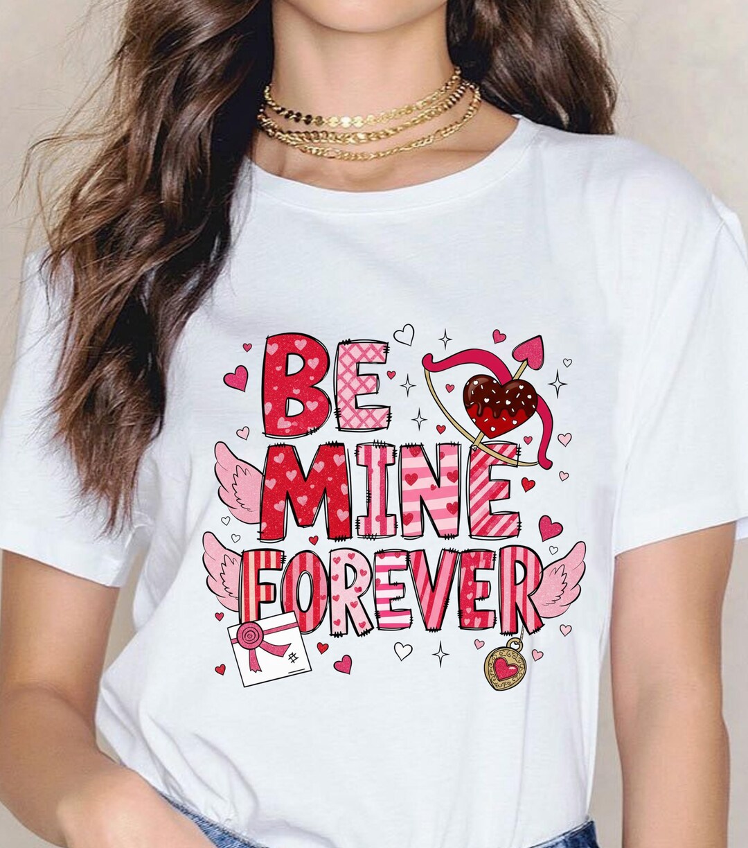 Cupid Valentine PNG – Be Mine Forever Graphic (digital Download) - Etsy