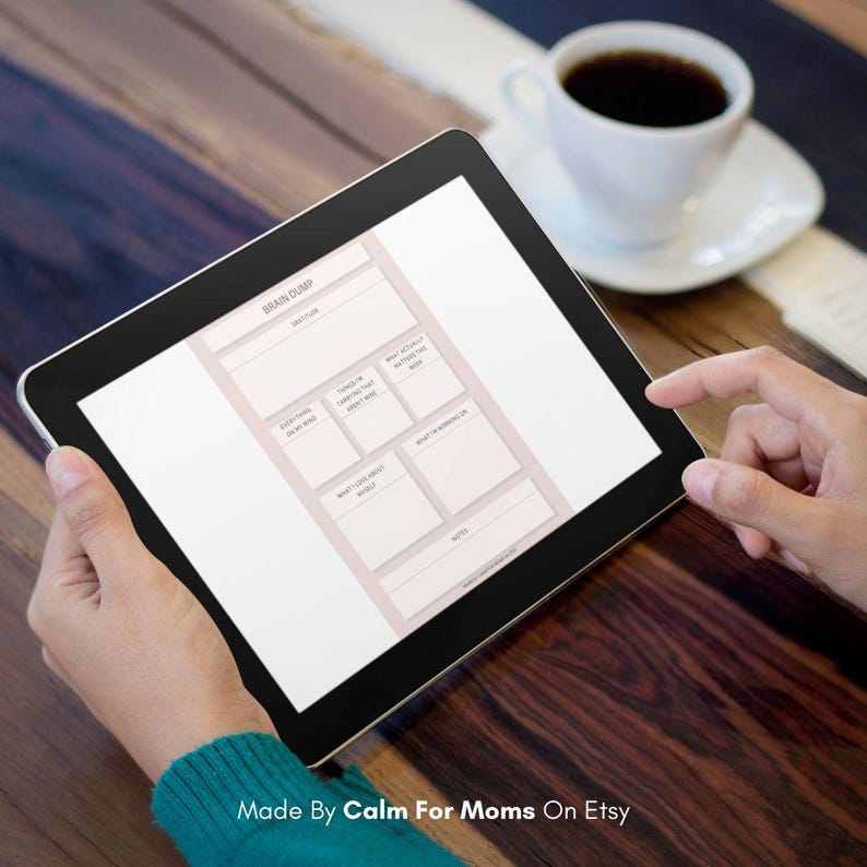 Brain Dump Printable | Weekly Reset Planner | Mental Clarity Worksheet ...