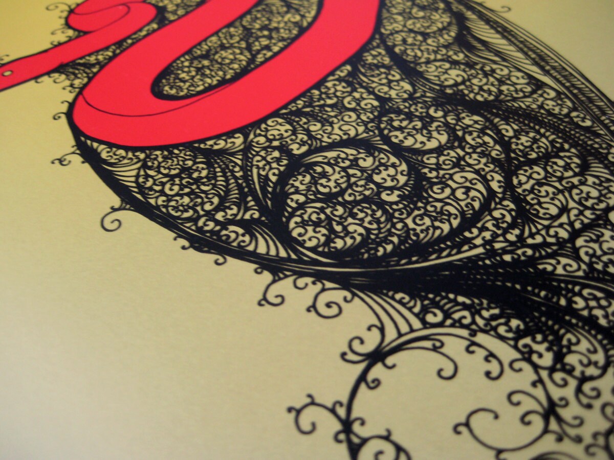 Chinese Zodiac Snake Large Art Print 11x17 Poster - Etsy
