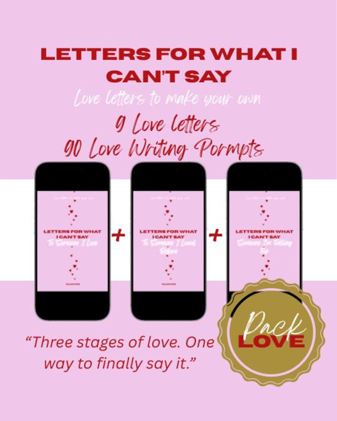 Love Letter Writing Prompts – 9 Letters, 90 Prompts (digital Download ...