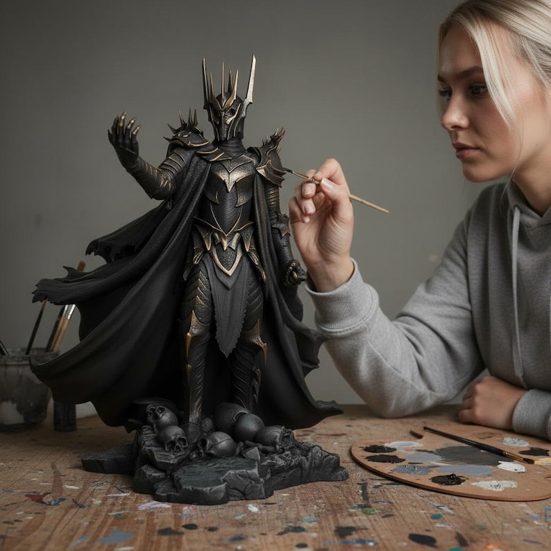 Sauron STL File – LOTR Inspired Dark Lord 3D Printable Model (digital ...