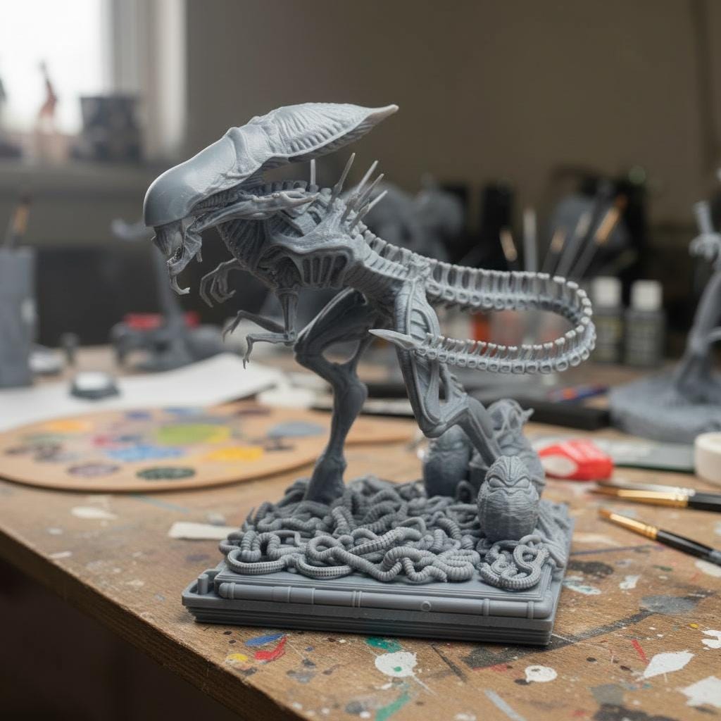 Alien Queen STL File – Xenomorph Hive Queen 3D Printable Model (digital ...