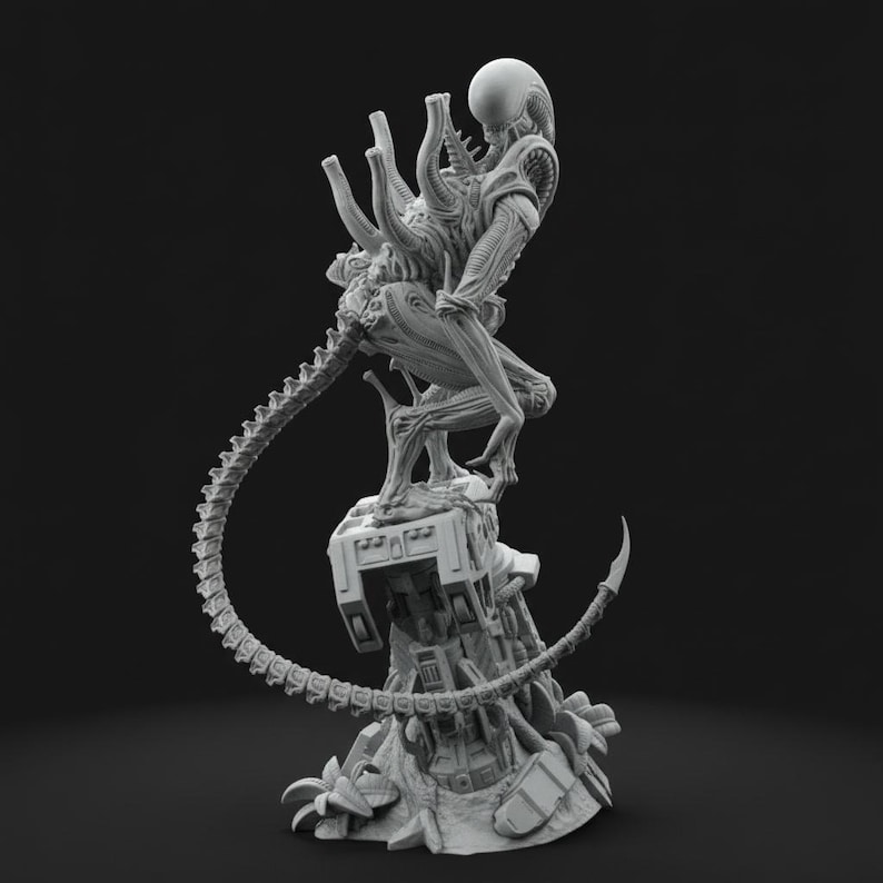 Xenomorph STL File – Alien Creature 3D Printable Model (digital ...