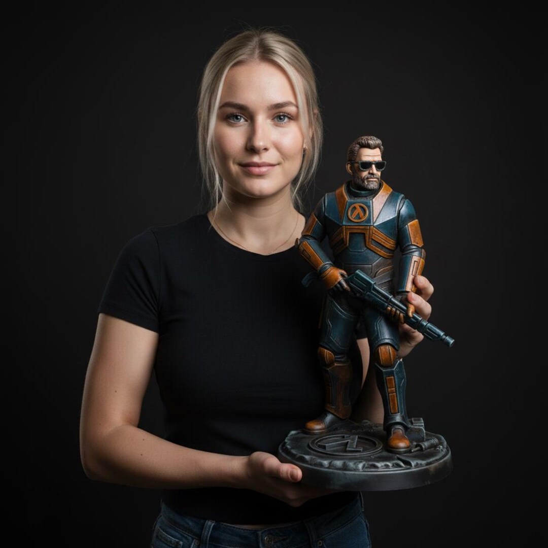 Gordon Freeman STL File – Half-life Inspired Sci-fi Hero 3D Printable ...