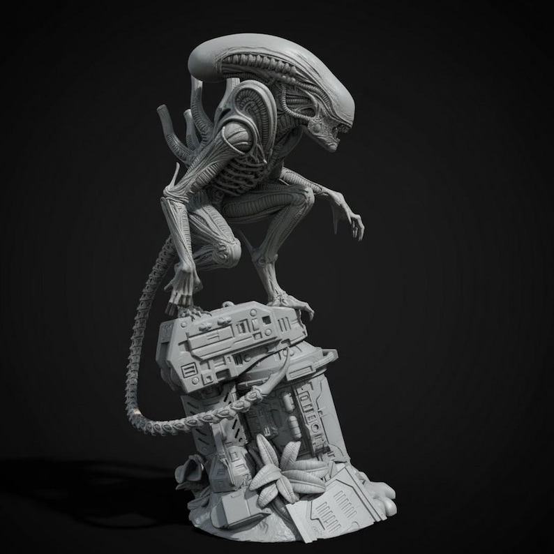 Xenomorph STL File – Alien Creature 3D Printable Model (digital ...