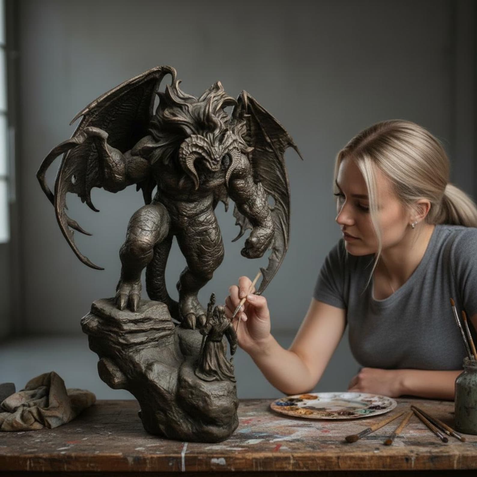 Balrog STL File – LOTR Inspired Demon of Fire 3D Printable Model ...