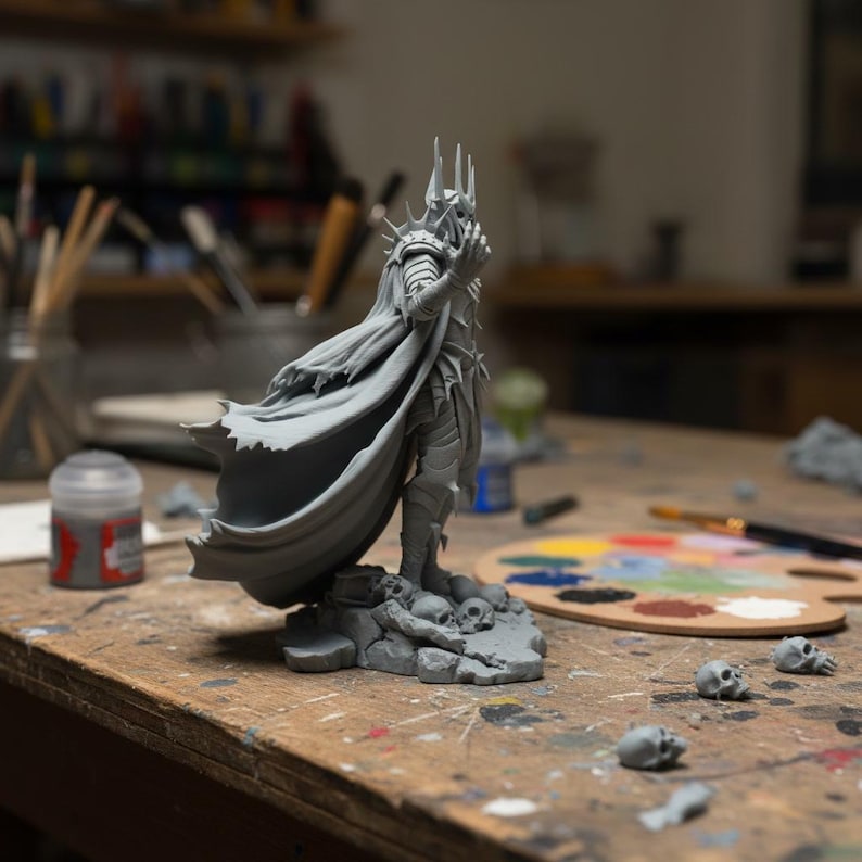 Sauron STL File – LOTR Inspired Dark Lord 3D Printable Model (digital ...