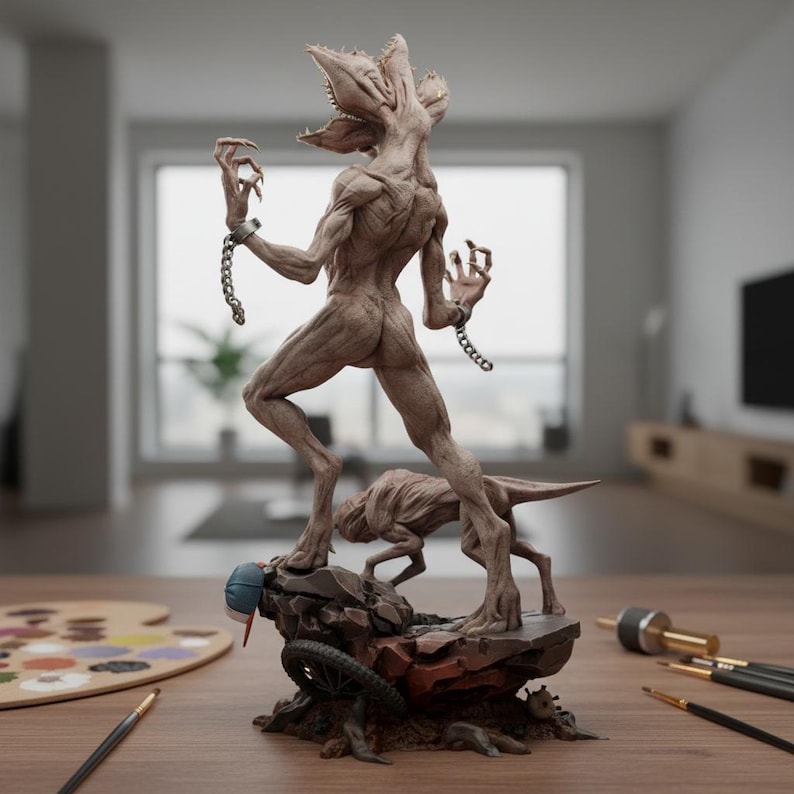 Interdimensional Upside Down Flower-head Monster STL File – Horror ...