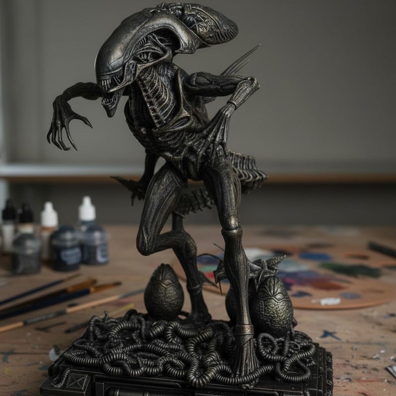 Alien Queen STL File – Xenomorph Hive Queen 3D Printable Model (digital ...