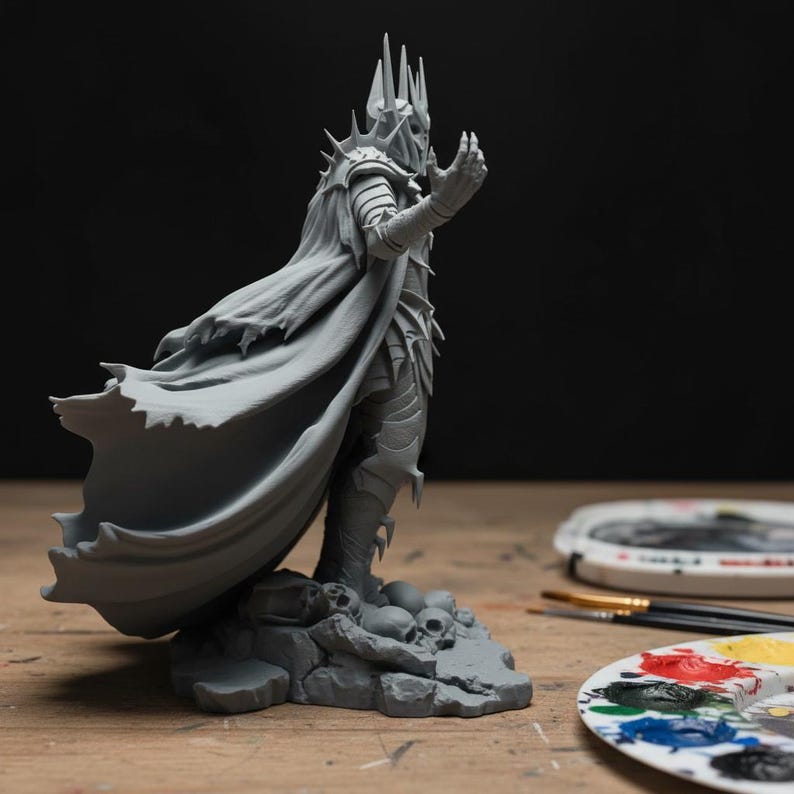 Sauron STL File – LOTR Inspired Dark Lord 3D Printable Model (digital ...