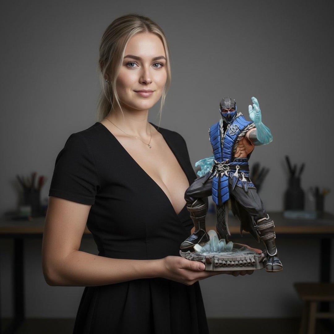 Ice Clan Ninja STL File – Cryomancer Martial Artist 3D Printable Model ...