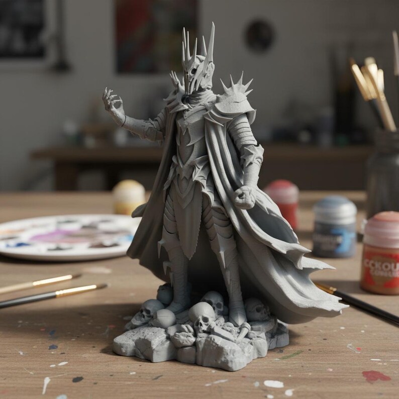Sauron STL File – LOTR Inspired Dark Lord 3D Printable Model (digital ...