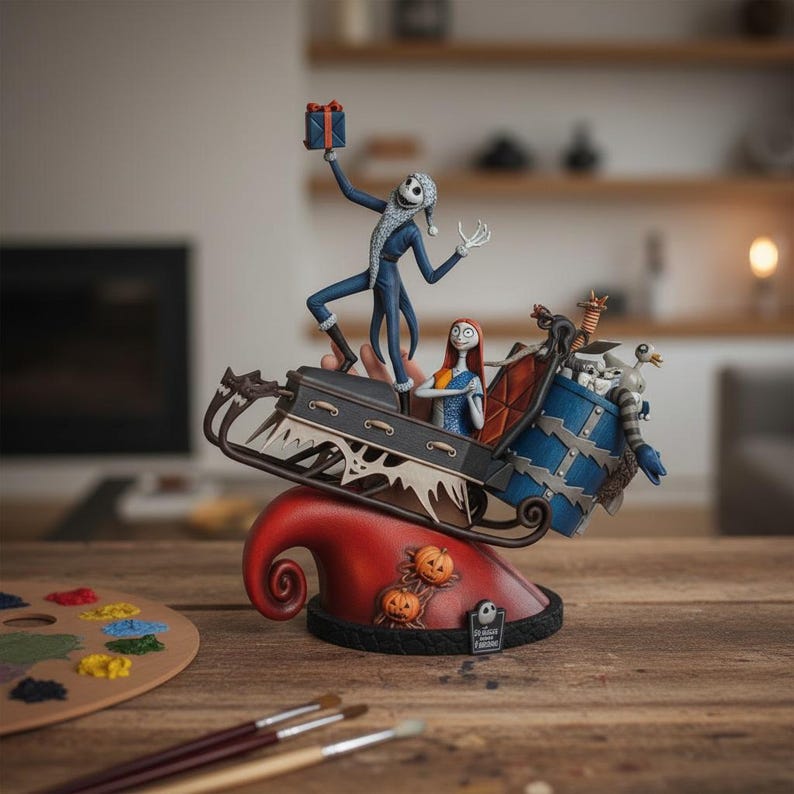 Jack & Sally STL File – Nightmare Before Christmas Inspired Couple 3D ...