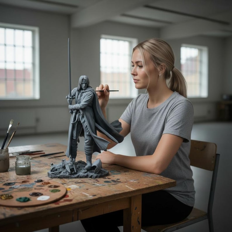 Aragorn STL File – LOTR Inspired Ranger King 3D Printable Model ...