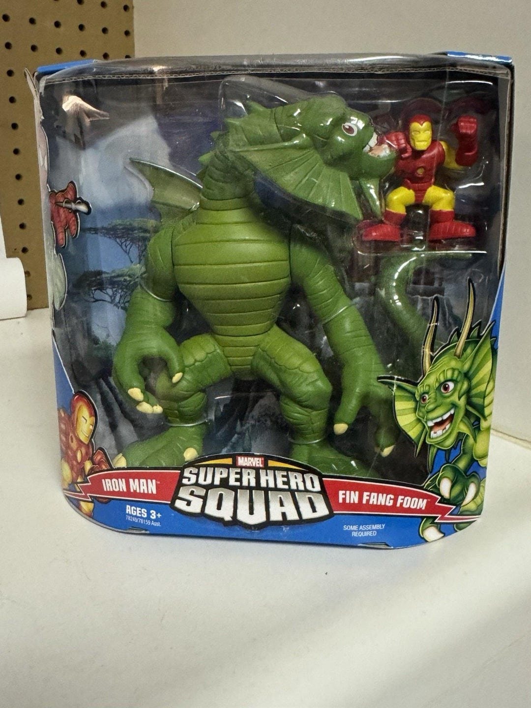 Hasbro Marvel Super Hero Squad Iron Man Fin Fang Foom Two Pack 2007 New ...