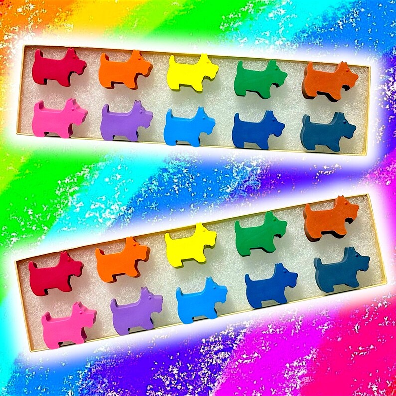 Dog Crayons | Puppy Crayons |handmade Kids Party Favors - Etsy