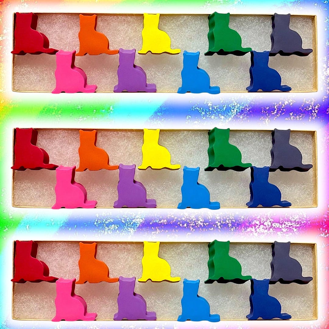 Cat Crayons | Handmade Kids Art, Party Favors - Etsy