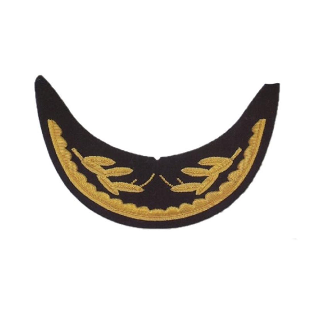 Handmade Embroidered Golden Bullion Wire Visors in High Quality, Cap ...
