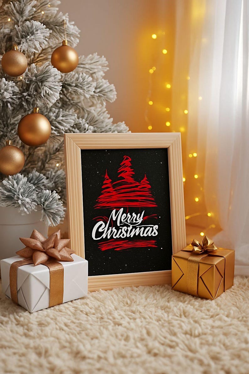 Christmas Tree Fun Design, for Desk, Decoration or Gift - Etsy UK