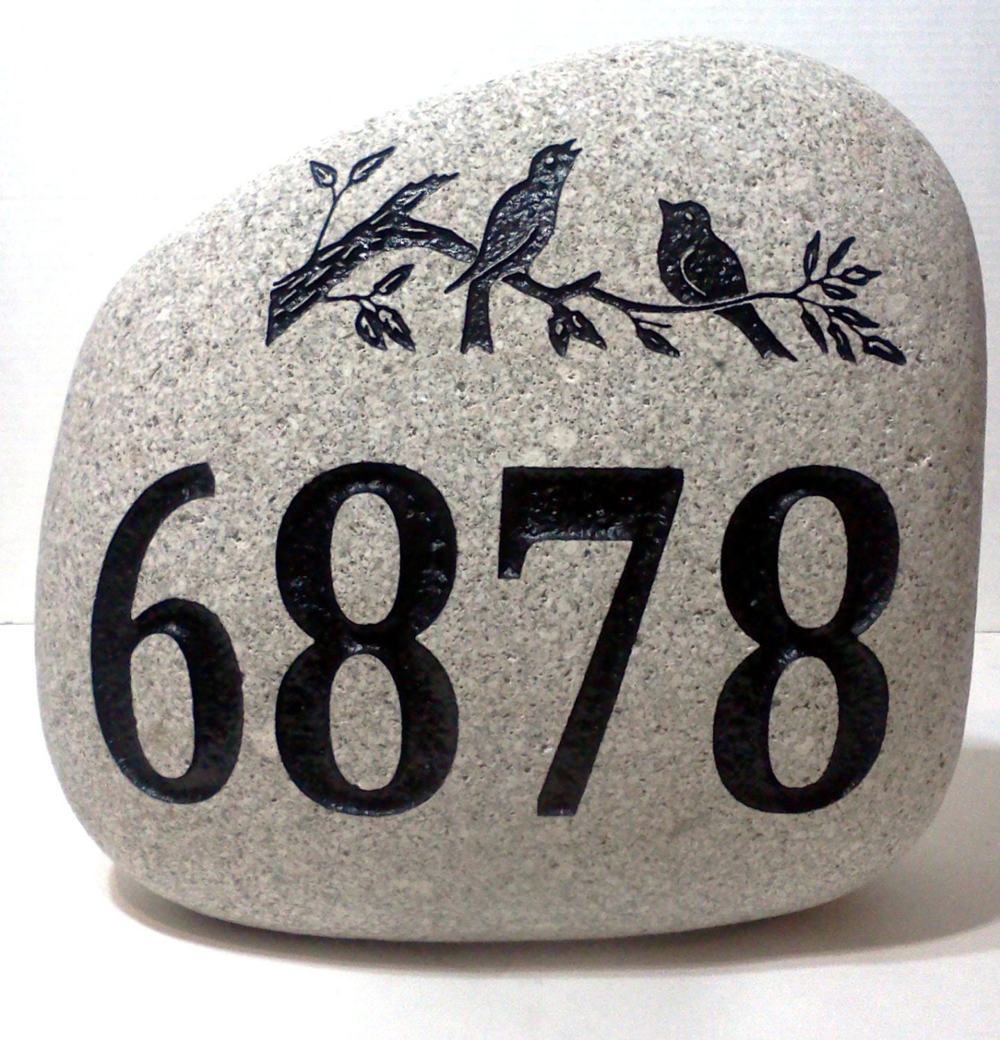 Engraved Address Stone - Etsy