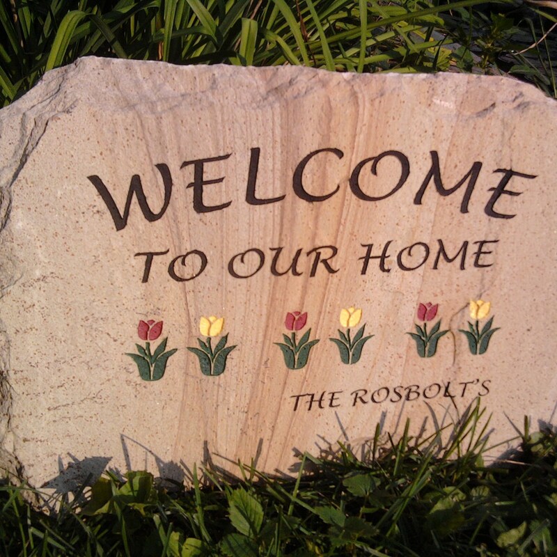 Welcome Rocks - Etsy