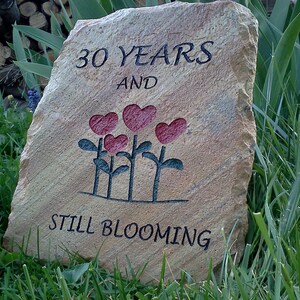 Engraved Anniversary Stone - Etsy