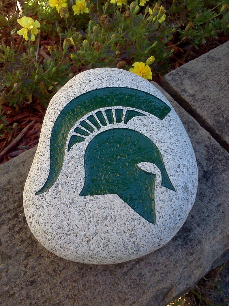 Garden Stone With Sports Team Logo - Etsy