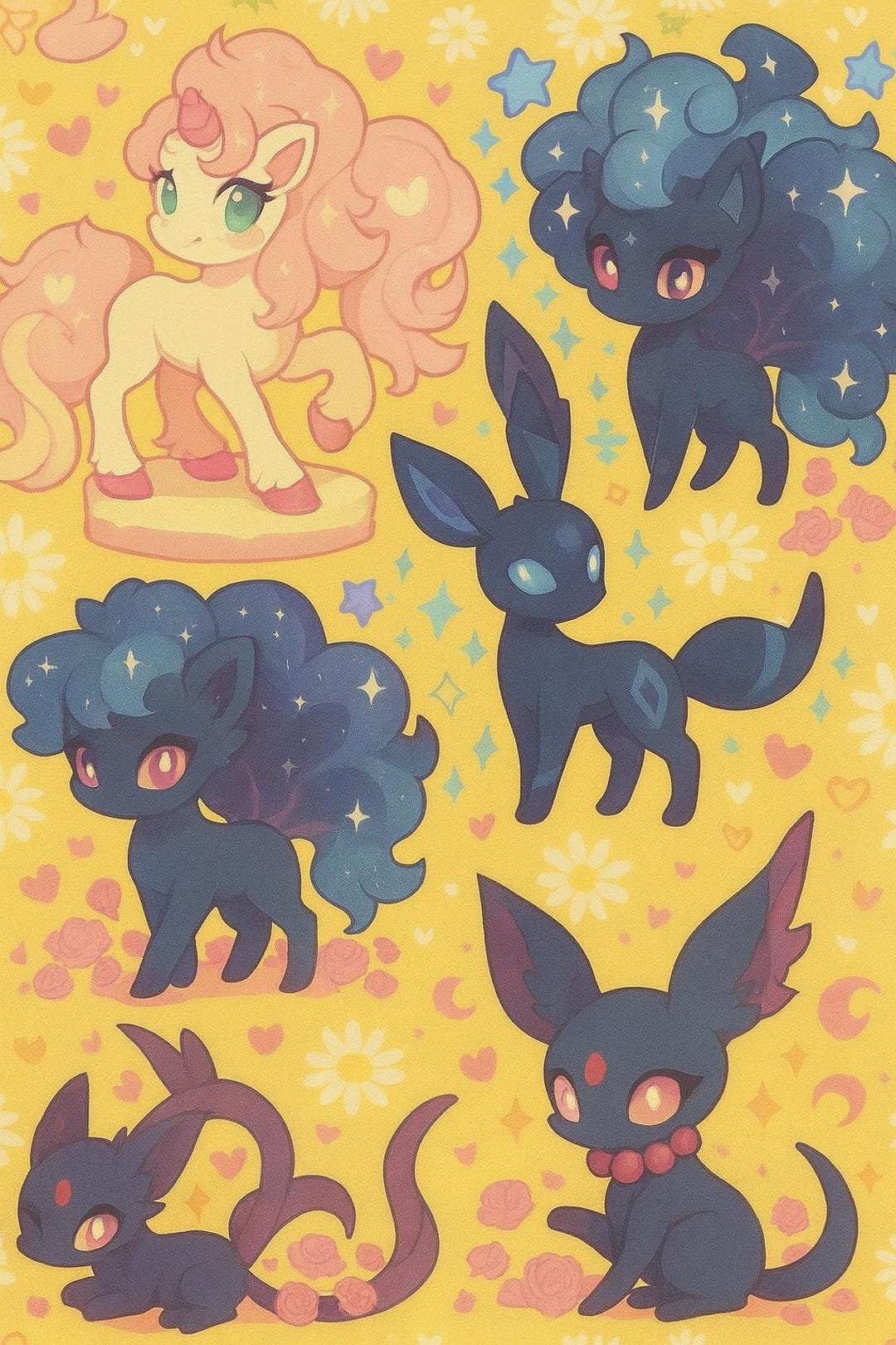 Poke Cat Seamless Design - Etsy