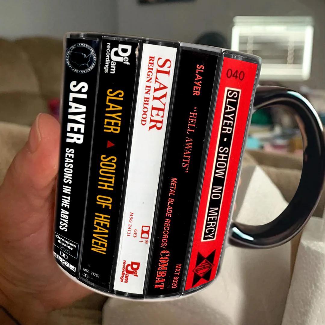 Slayer Albums Cassette Retro Collection Accent Mug - Etsy