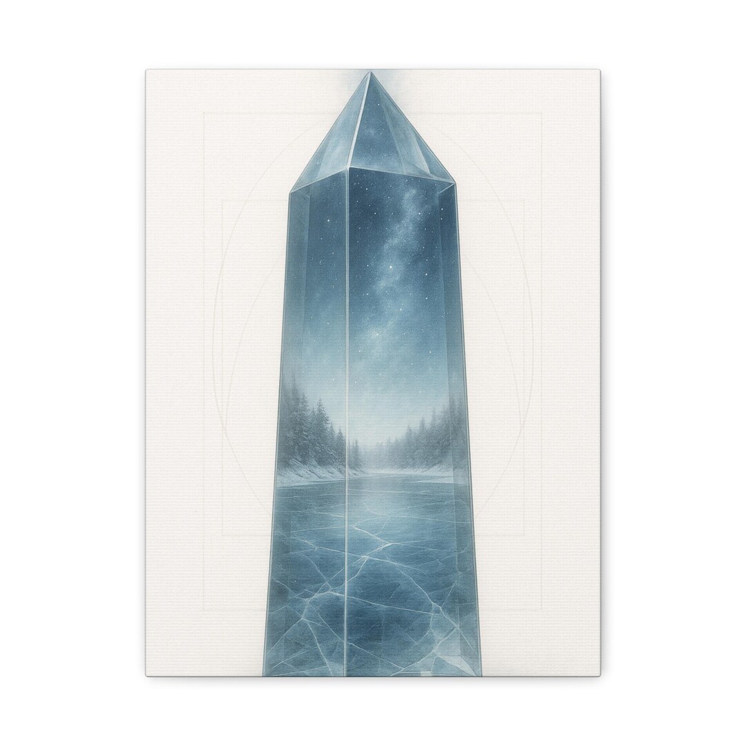 Frozen Lake · Glass Prism · Linear Geometry (white) - Etsy