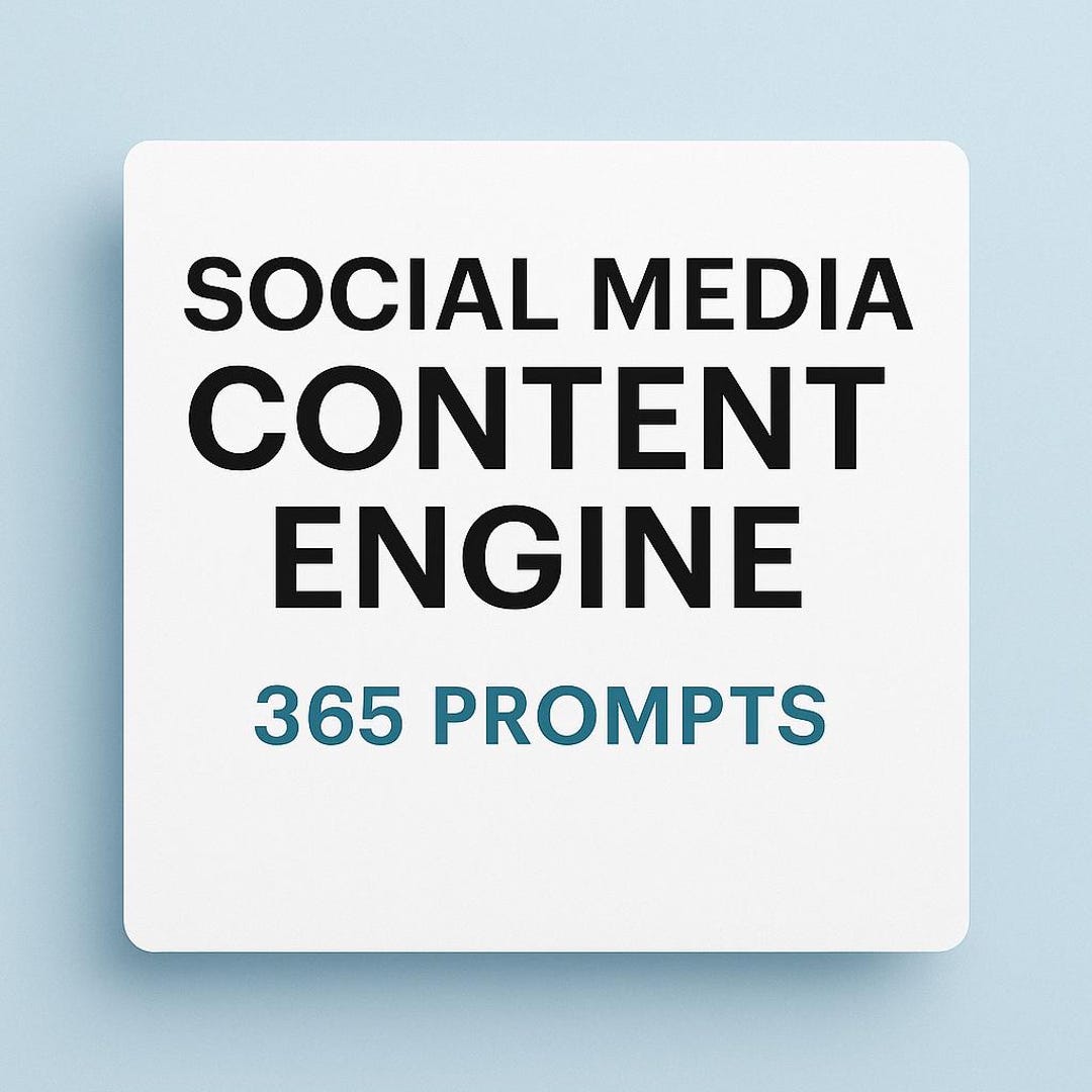 365-day Social Media Content Generator | Chatgpt Prompt Pack | Auto ...