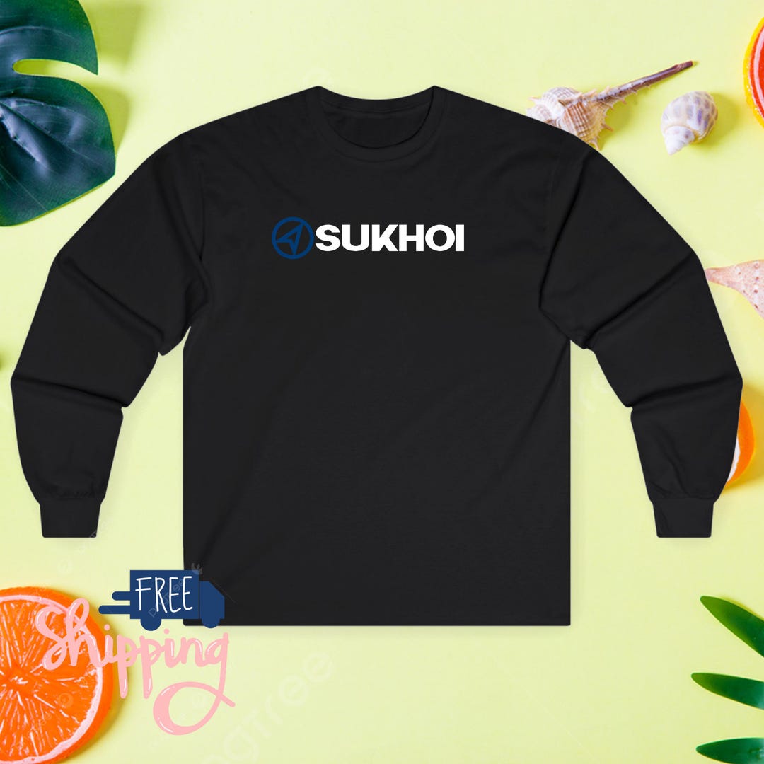 Sukhoi Russian Aircraft Aerospace Logo Funny New USA Men's T-shirt Tee ...