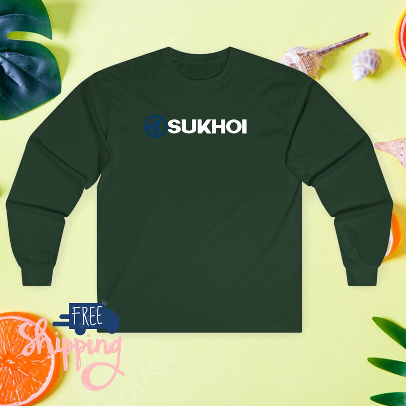 Sukhoi Russian Aircraft Aerospace Logo Funny New USA Men's T-shirt Tee ...