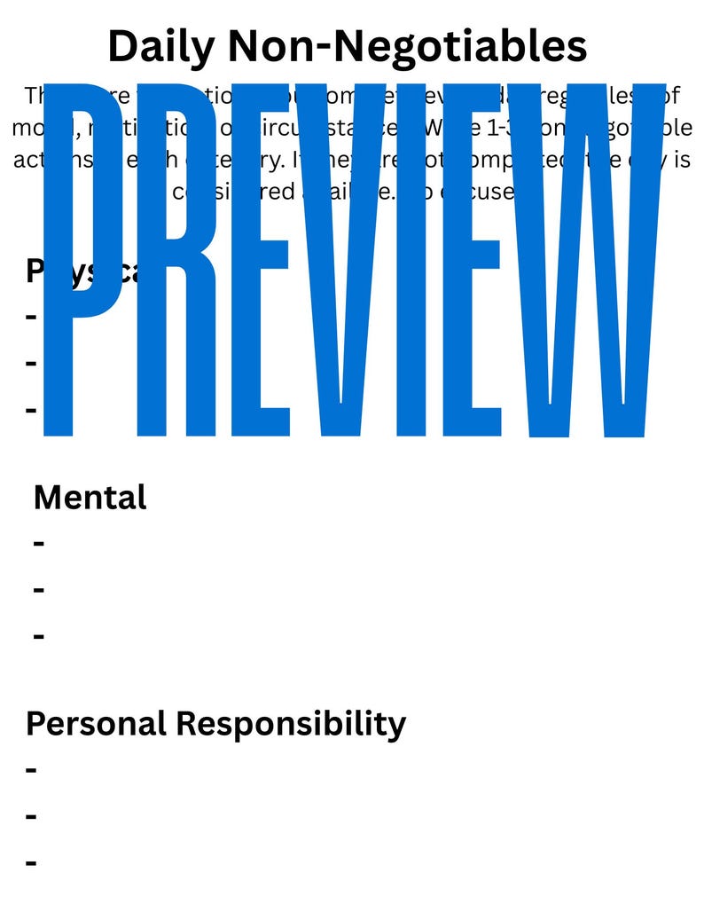 30 Day Discipline Reset | Habit Tracker, Accountability Planner ...