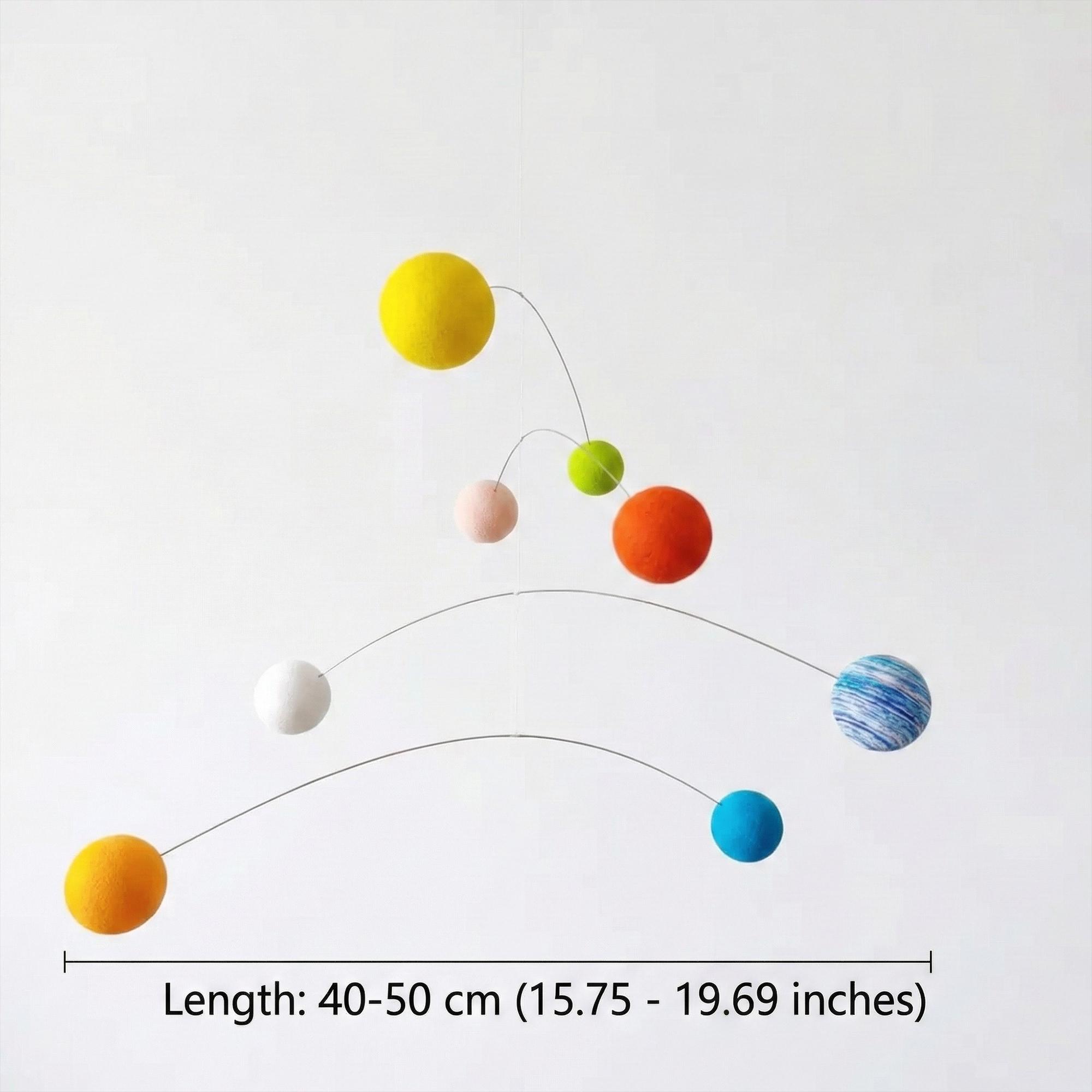 Dynamic Balance Crib Mobile, Kinetic Solar System Hanging Art, Baby ...