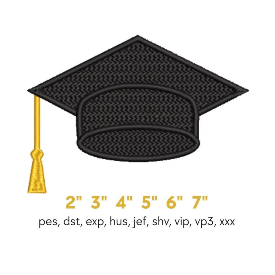 Graduation Cap Embroidery Design | Class of 2026 Embroidery File - Etsy