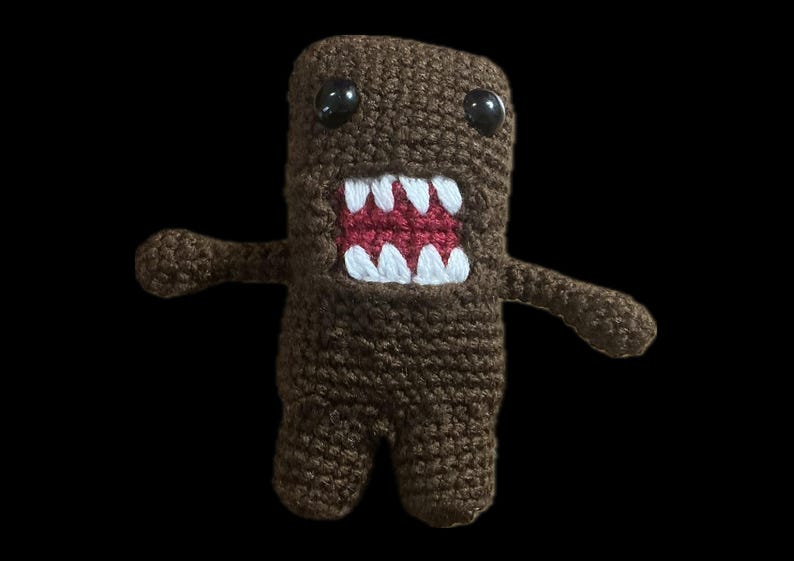 Domo Inspired Crochet Pattern | Amigurumi Monster Plushie (PDF Digital ...