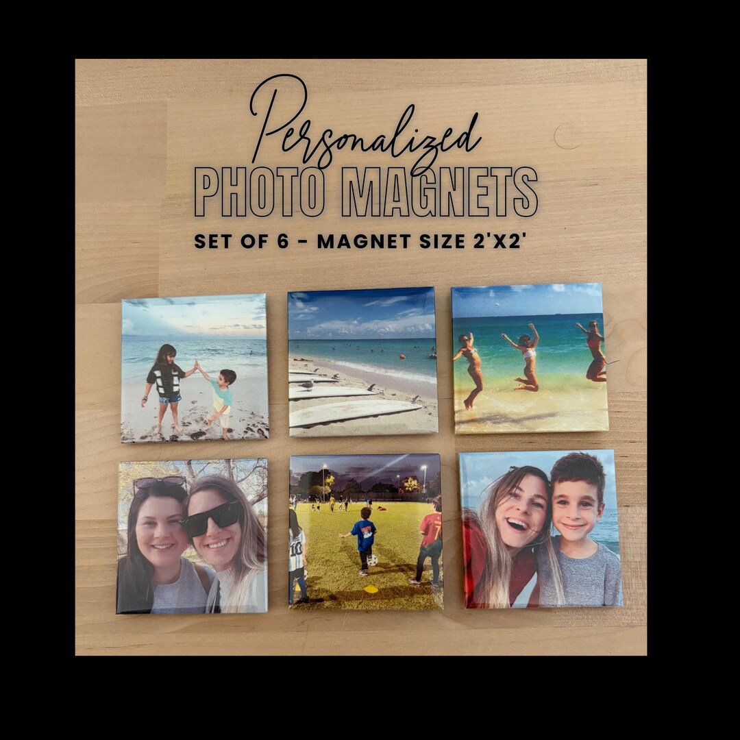 Personalized 2x2 Photo Fridge Magnets | Custom Small Square Magnets ...