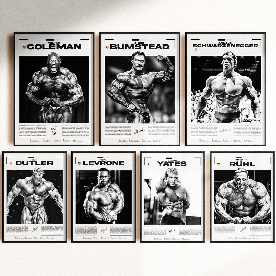 Mr. Olympia Bodybuilder Legends Set: Ronnie Coleman, Chris Bumstead ...