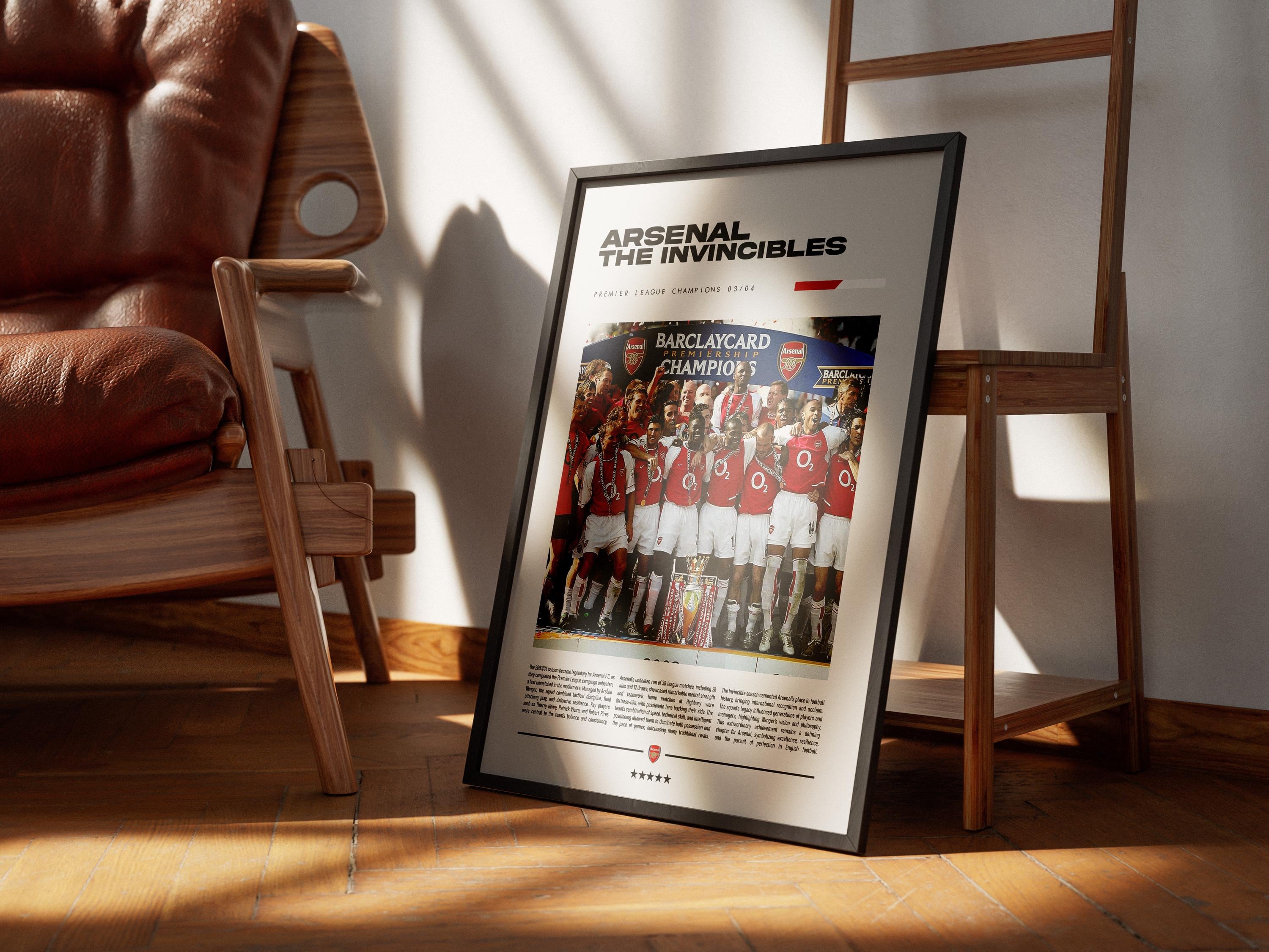 Arsenal Invincibles Poster, Arsenal FC Wall Art, Arsenal FC Fan Gift ...