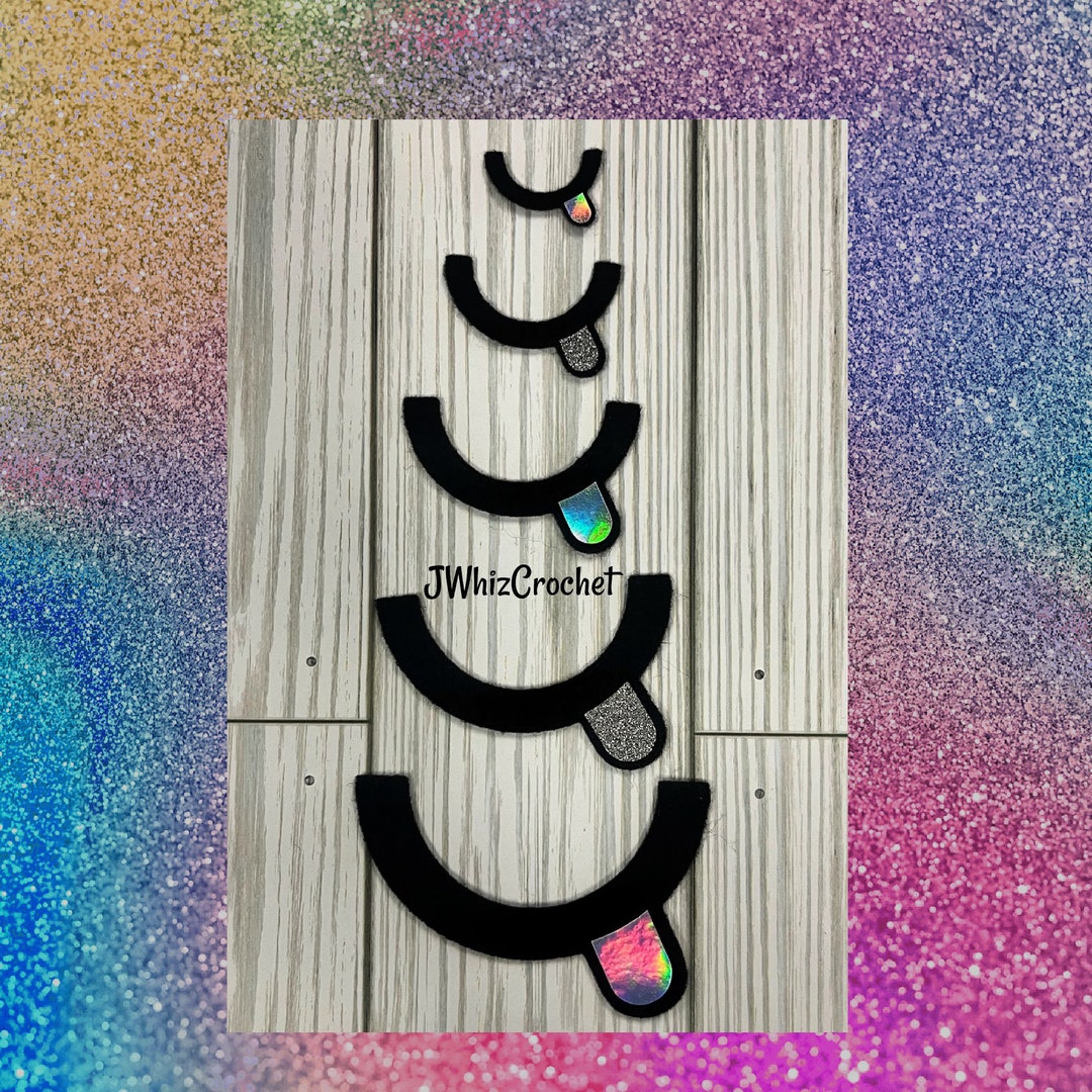 5 Piece Felt Mouth, Felt Smile With Tongue, Felt Tongue Mouth, 1 Inch ...