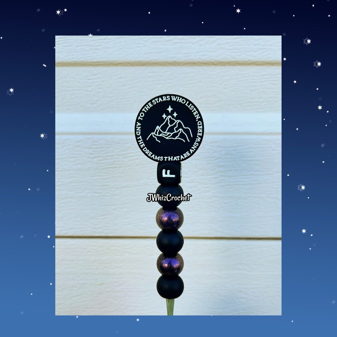 ACOTAR Crochet Hook, Silicone Beaded Crochet Hook, to the Stars That ...