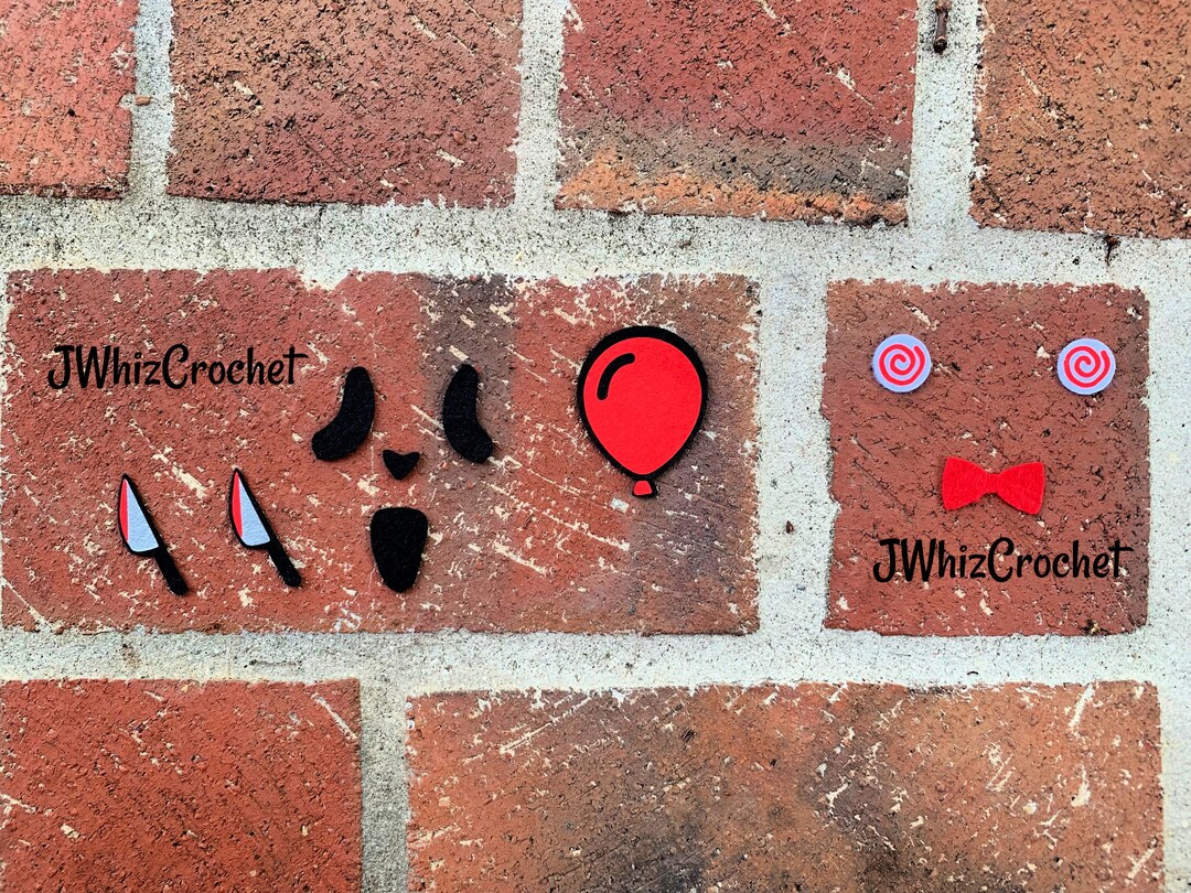 Slasher Baby Felt Faces Ghostface Pennywise Jigsaw Chucky - Etsy
