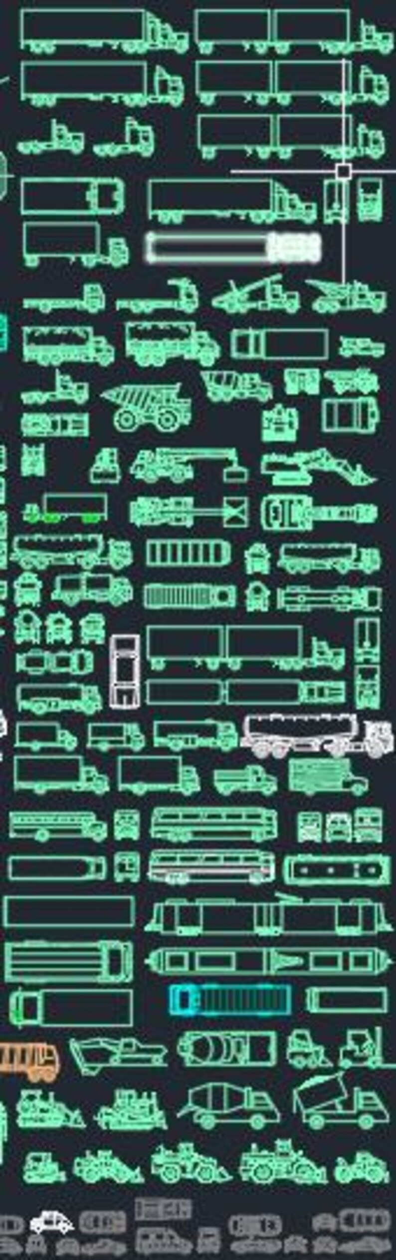 Transportation CAD Blocks | Vehicles, Cars, Buses & Trucks | Autocad ...