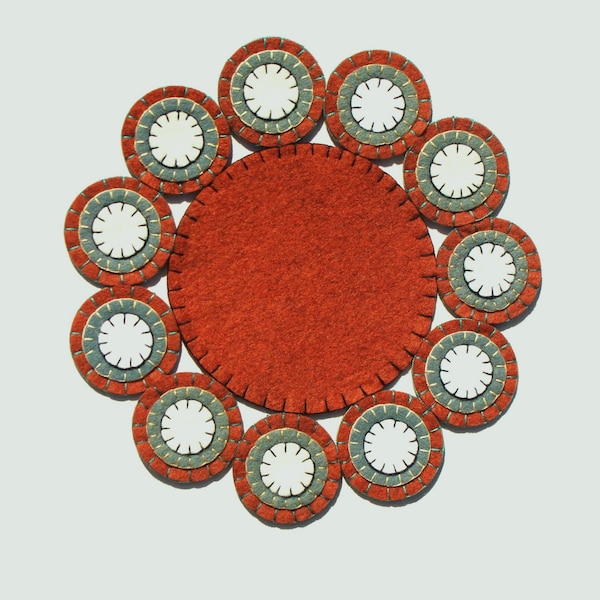 Wool Candle Mat - Etsy