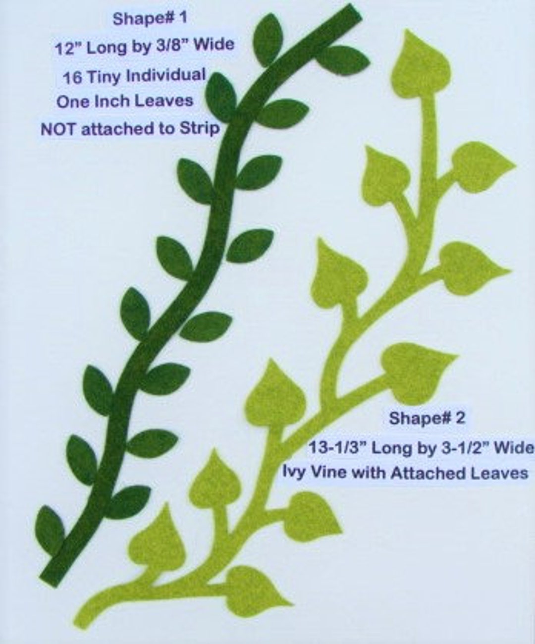 Die Cut Felt Leafy Vines Wool Blend Felt Needle Craft Applique- You ...